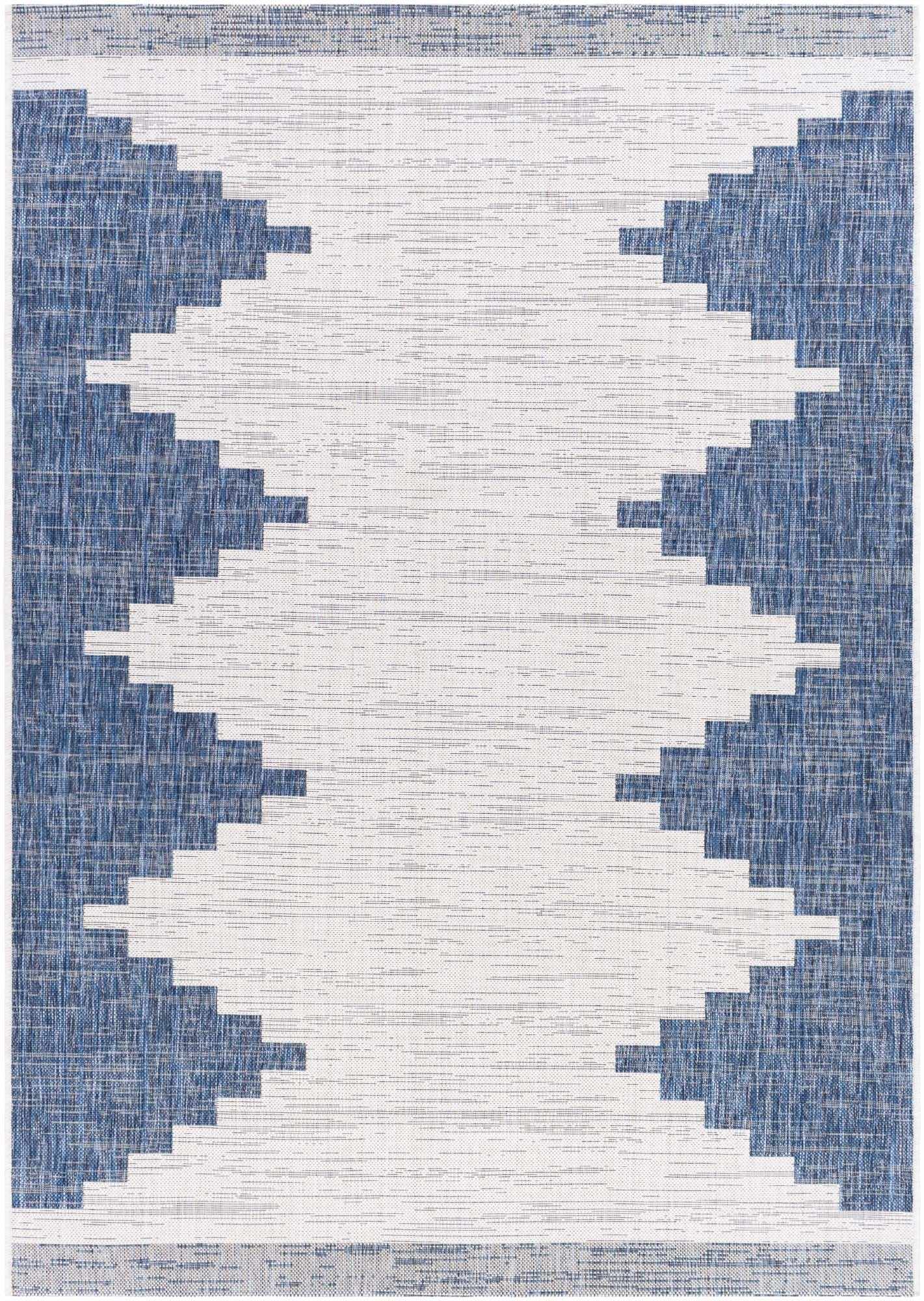 Djugun Navy Indoor & Outdoor Area Rug - Clearance – Lumberjack Direct, LLC